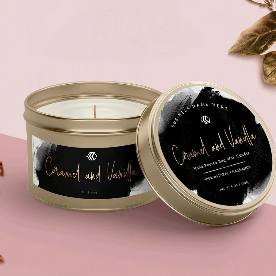 Candle Labels | Custom Candle Labels | PackagingBee